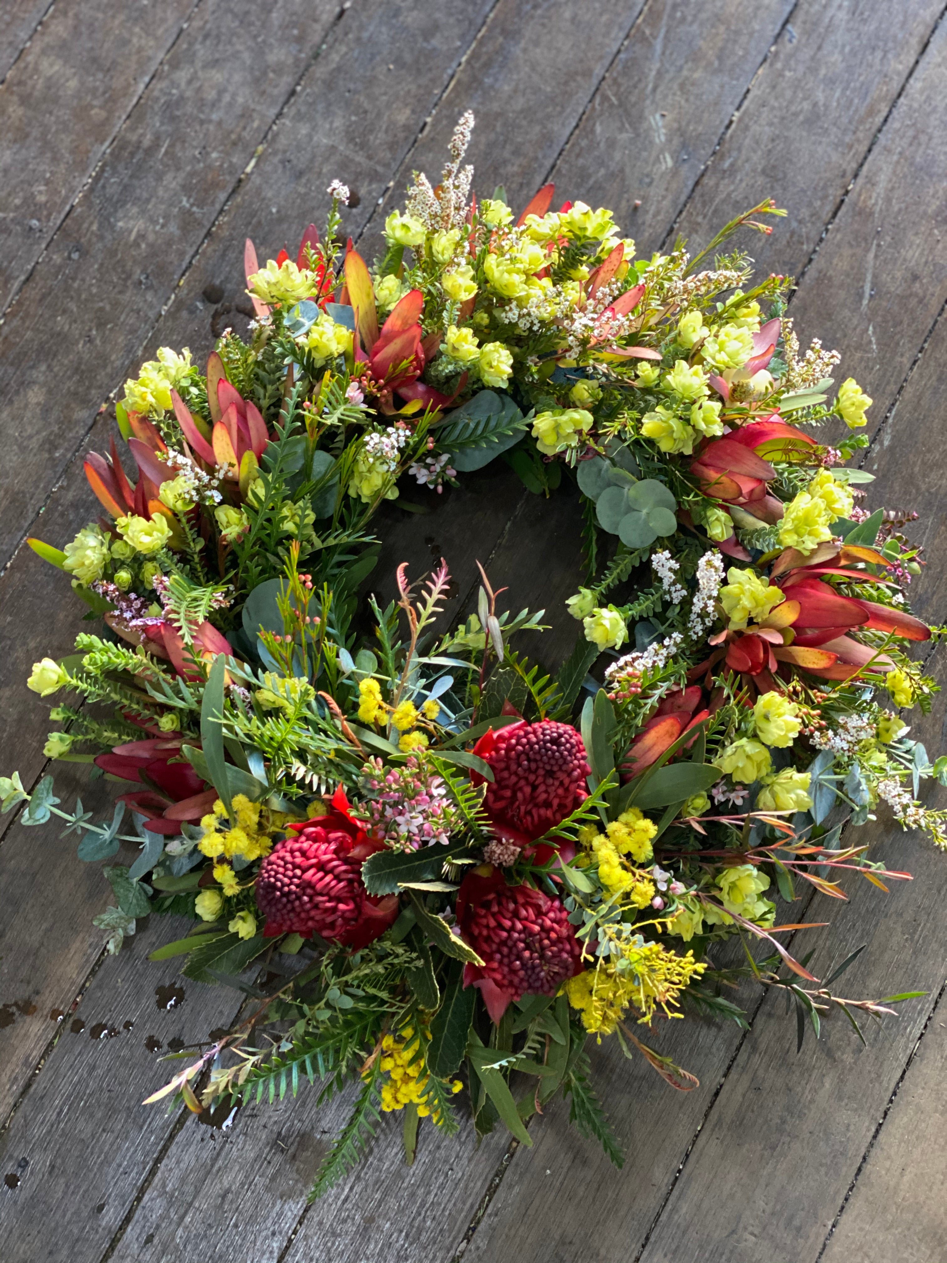 Kempsey Florist Ellerslie Flowers Country Circle Wreath | Ellerslie Flowers